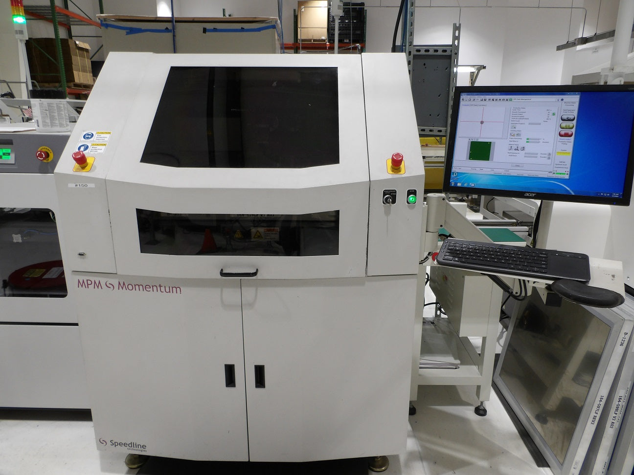 Speedline Momentum Automatic Screen Printer 2010 #M100445 - Windows 7